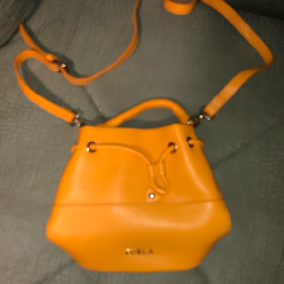 Furla | Bags | Authentic Furla Small Bag In Yelloworange | Poshmark